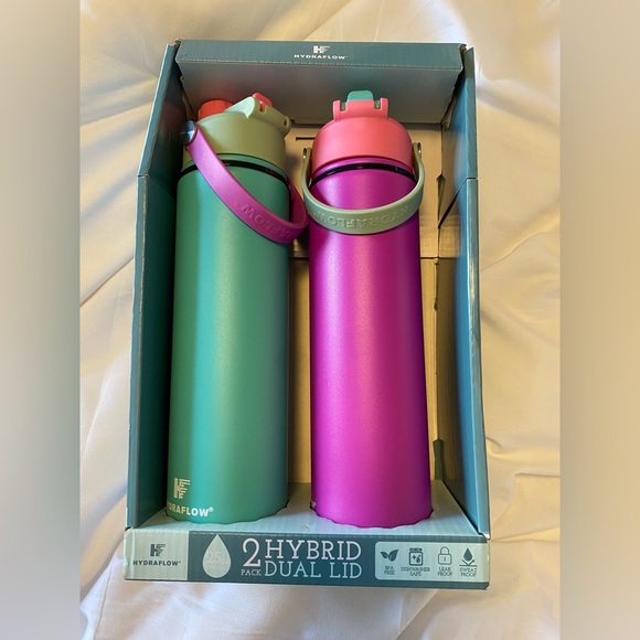 Hydraflow | Dining | Hydraflow Dual Lid Water Bottles | Poshmark